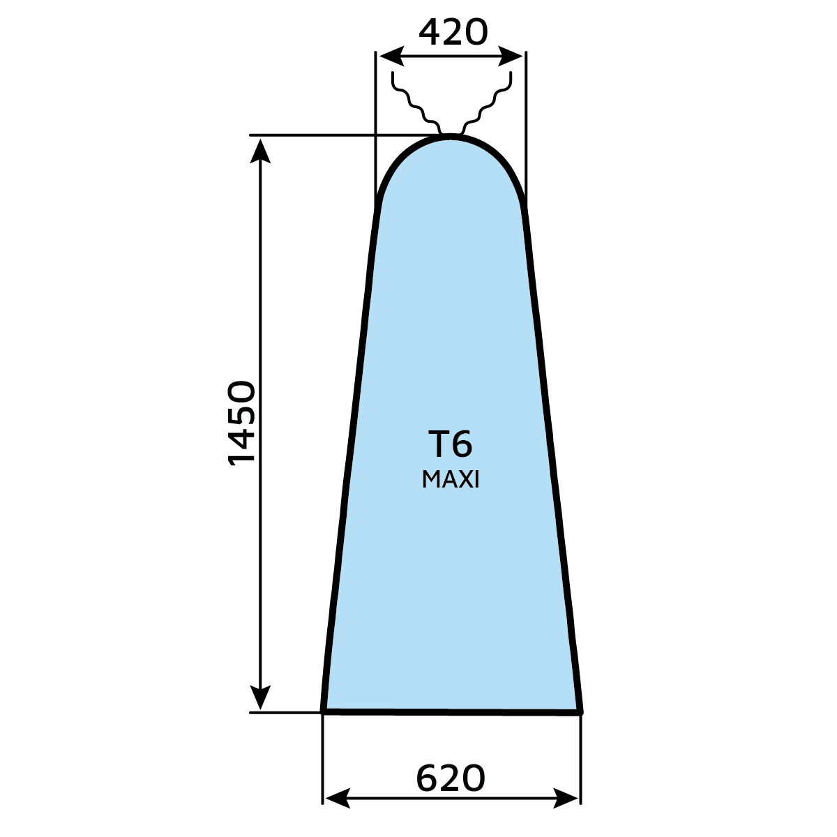 Telo universale T6 (forma C Maxi) – Tecno Assist Group S.r.l.